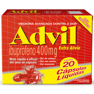 Advil 400mg caixa com 20 capsulas | CallFarma